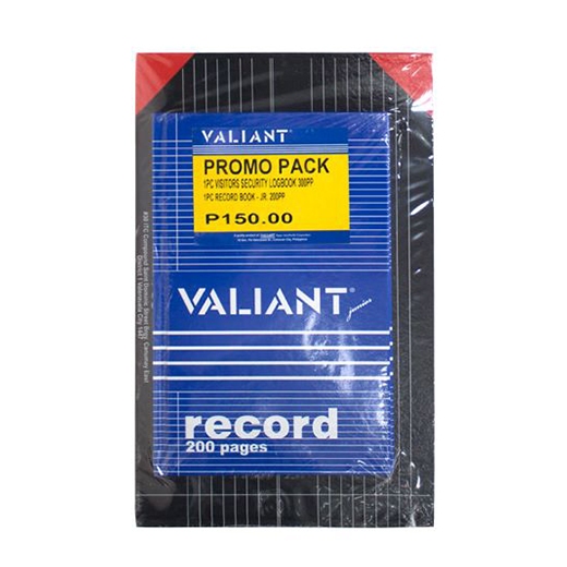 Valiant Record Book Jr + Visitors Logbook Promo Pack 2s | Shopee ...