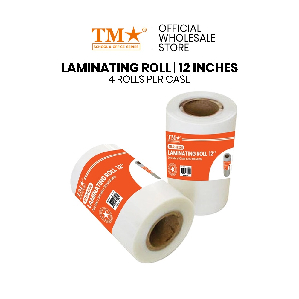 TM | 4 rolls Laminating Roll 12 Inches (MLR) | Shopee Philippines