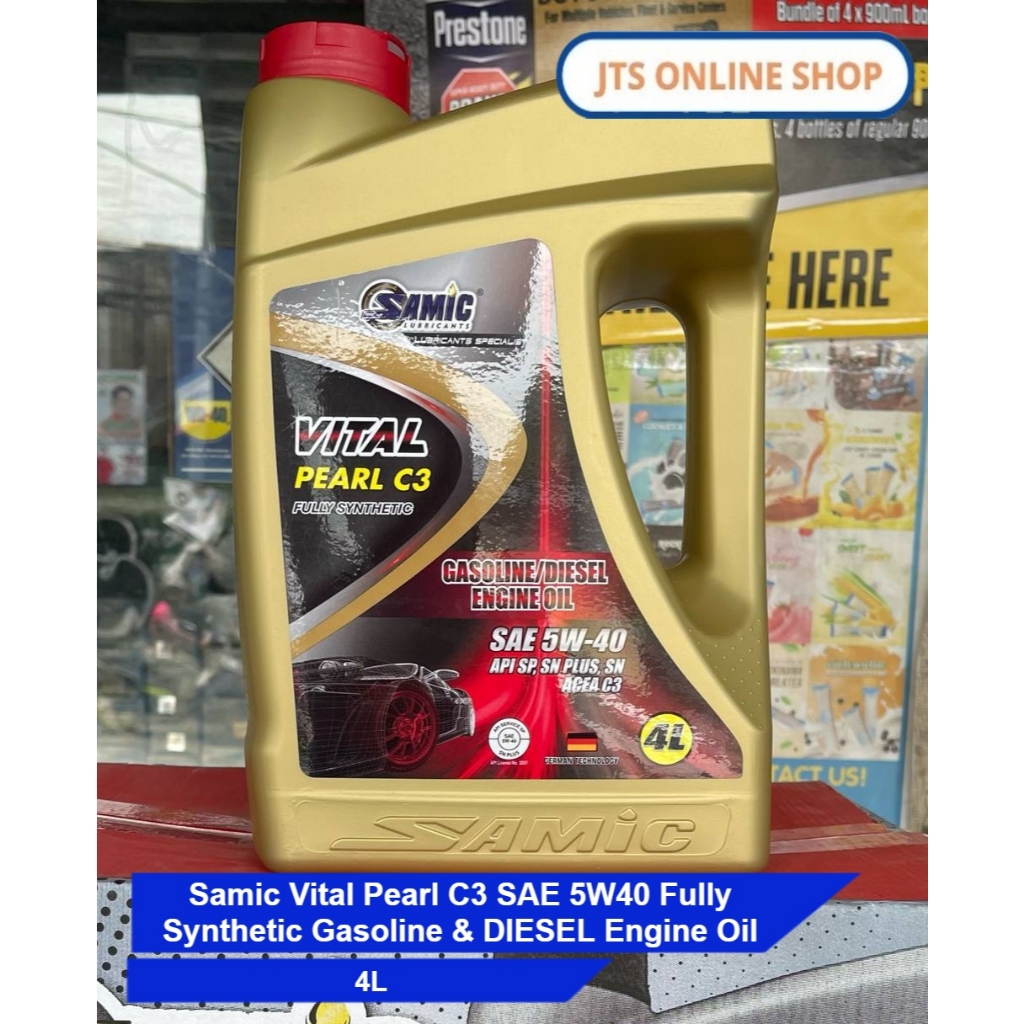 Samic Vital Pearl C3 SAE 5W40 Fully Synthetic Gasoline & DIESEL Engine ...