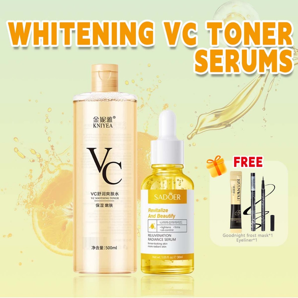 FDA Vitamin C Toner Whitening Toner Essence Remove Melasma Acne Pimple Marks Skin Care 500ml ...