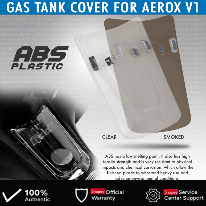 Aerox V1 Gas Tank Cover Trasparent Carbon ABS Plastic Easy Install ...