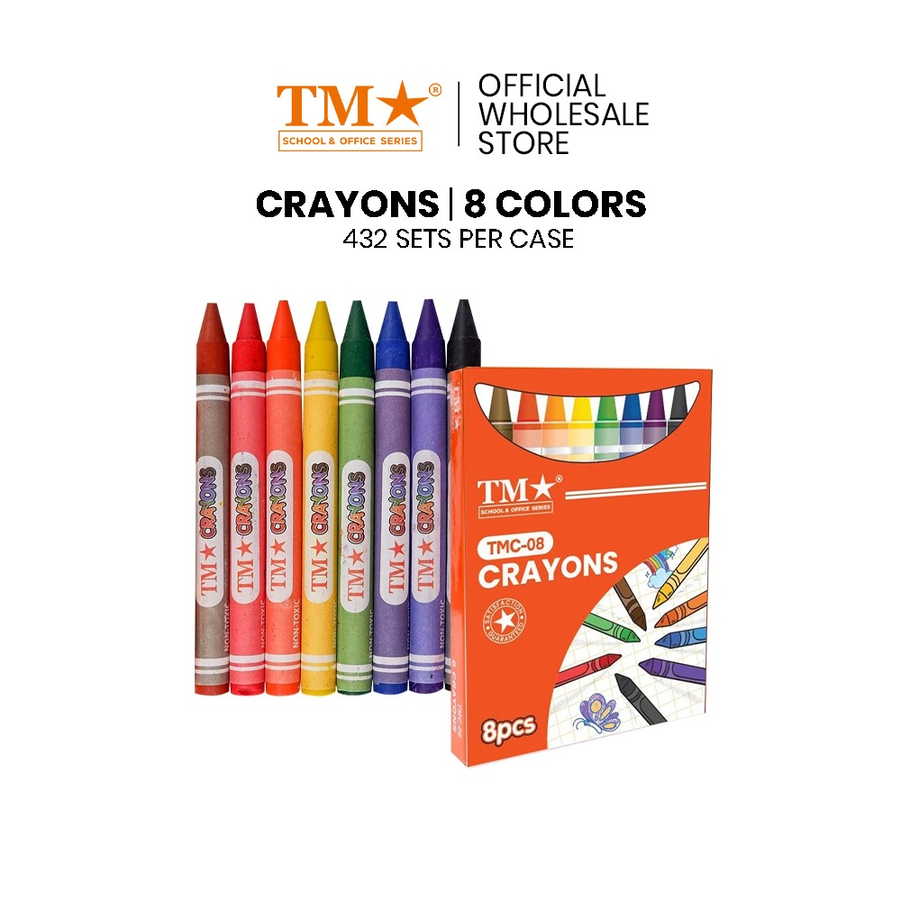 TM | 432 sets Crayons 8 Colors (TMC-08) | Shopee Philippines