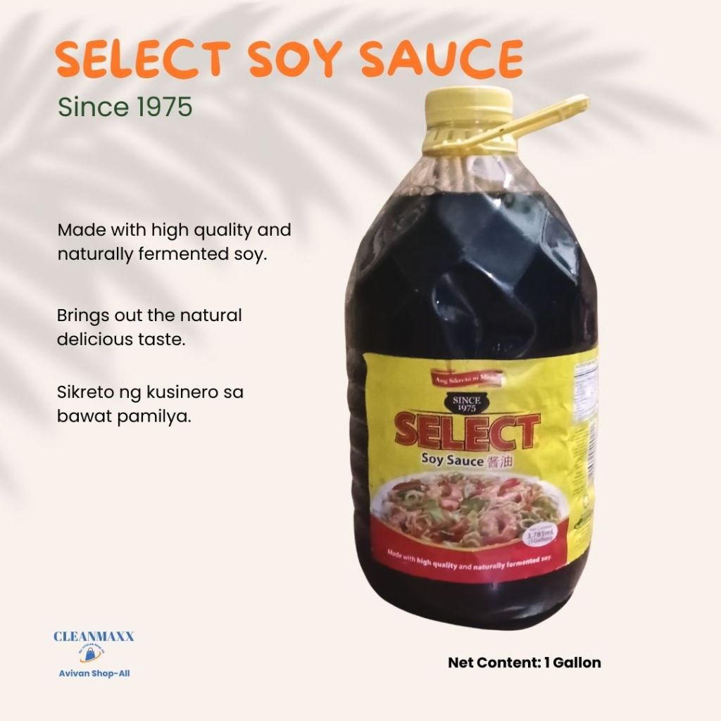Select Soy Sauce 1 Gallon| Toyo | Toyo Palang Ulam na! | Shopee Philippines