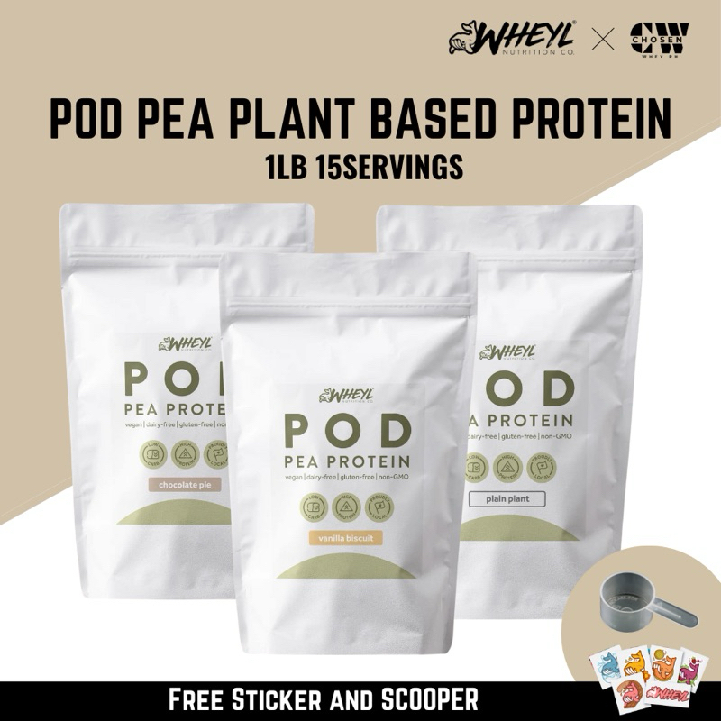 POD PEA PLANT BASED PROTEIN VEGAN BY WHEYL NUTRITION CO. 1LB(15SERVINGS ...