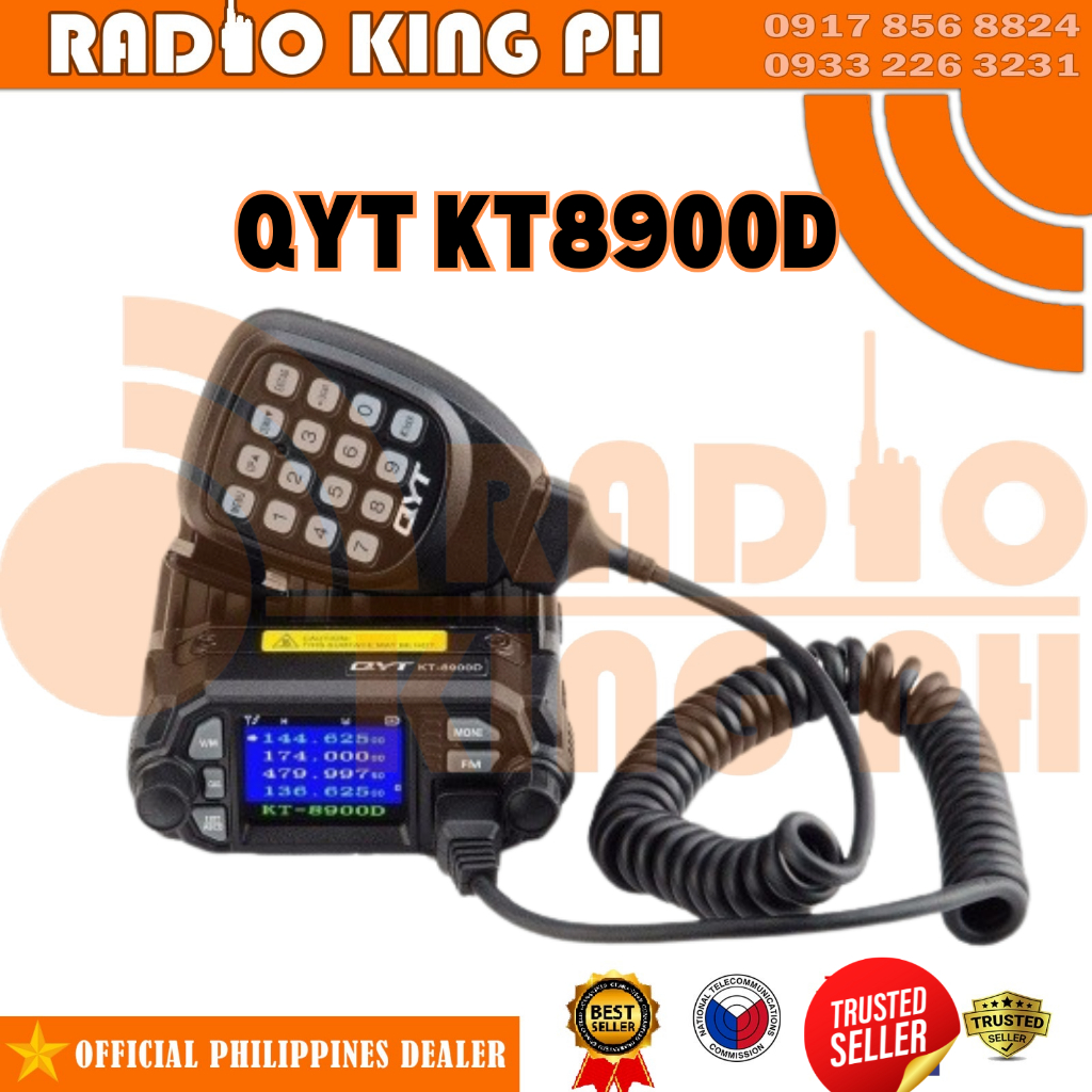 QYT KT8900D Colored Quad-Watch 25W Mini Mobile Radio Vehicle Mounted ...