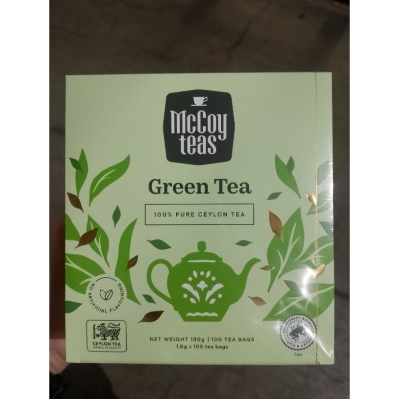 MCCOY GREEN TEA 100CT 180G | Shopee Philippines