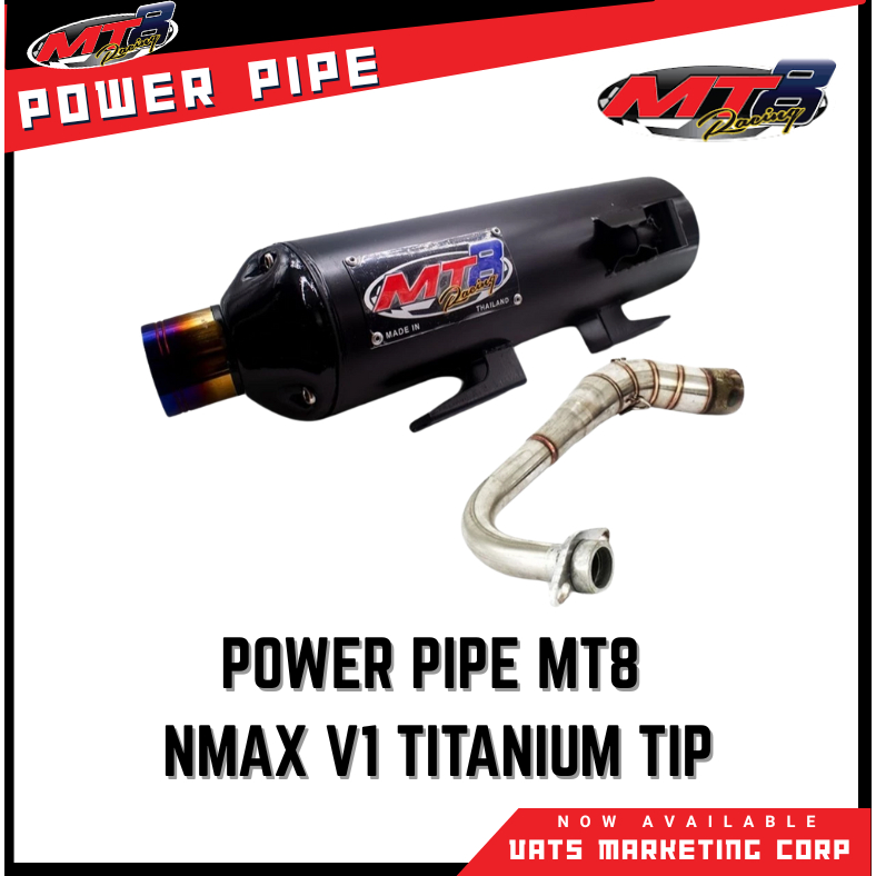 MT8 POWER PIPE FOR NMAX V1 (TITANIUM TIP) | Shopee Philippines