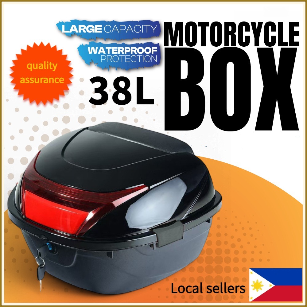 Motor box 38L Motorcycle Trunk Box Compartment General Storage Box ...