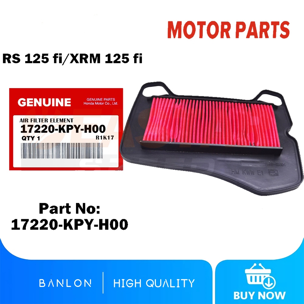Genuine Air Filter element rs 125 fi xrm 125 fi | Shopee Philippines