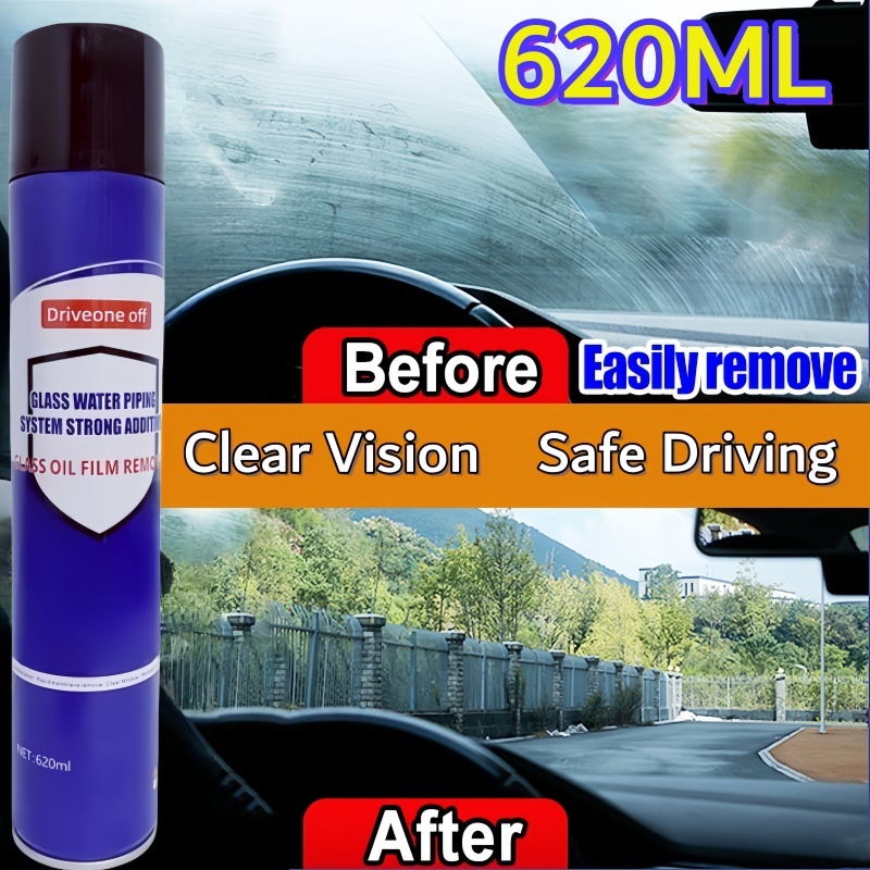 620ml Windshield Glass Cleaner Acid Rain Stain Remover Car Glass Oil ...