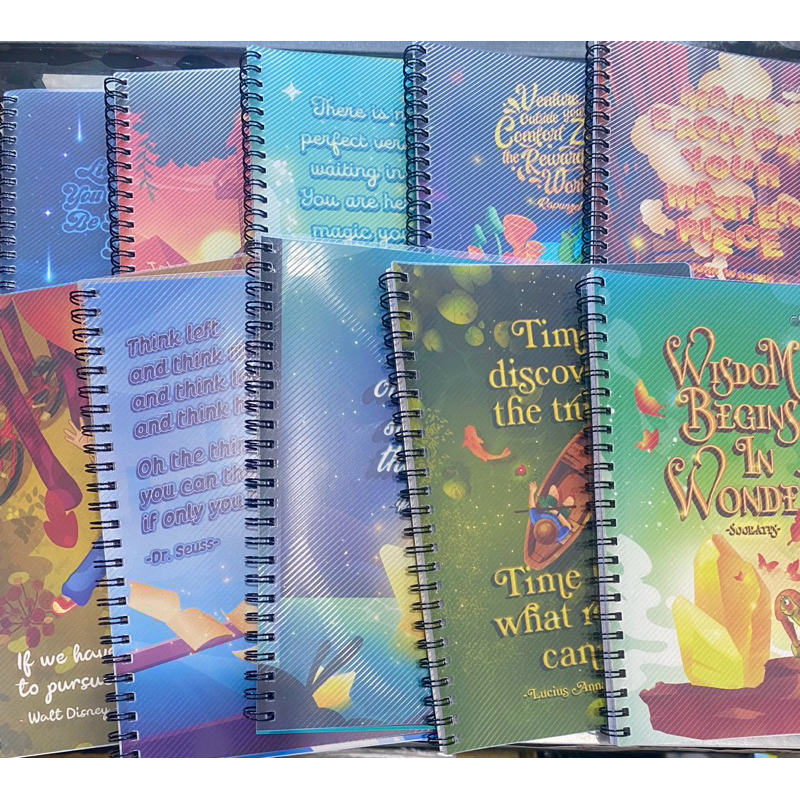 1 ream Academe PVC notebook with hard plastic cover, double loop spiral ...
