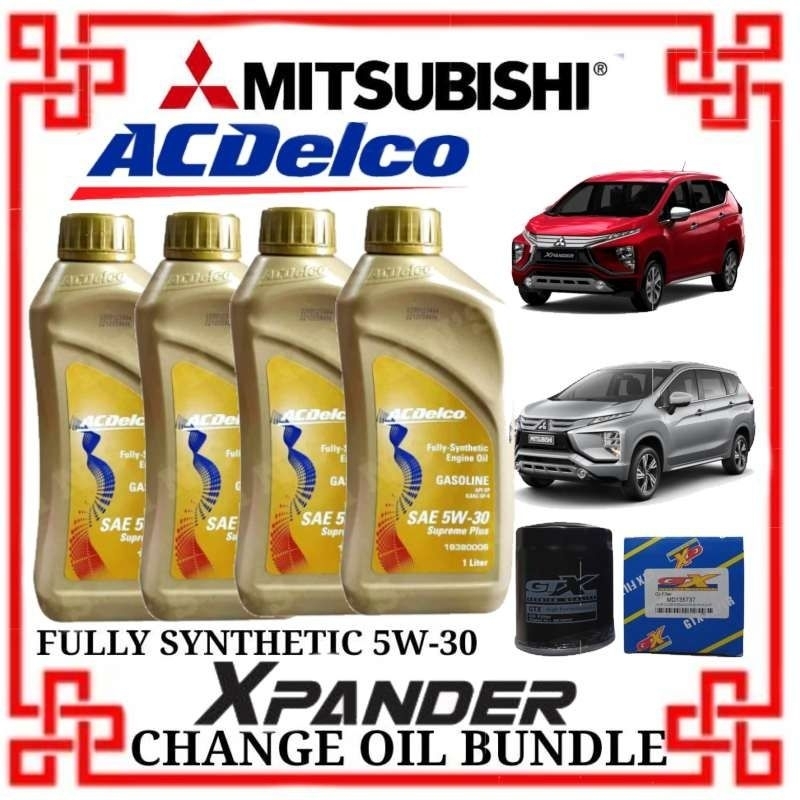 ACdelco Change Oil Package Mitsubishi Xpander 5W-30 Fully synthetic ...