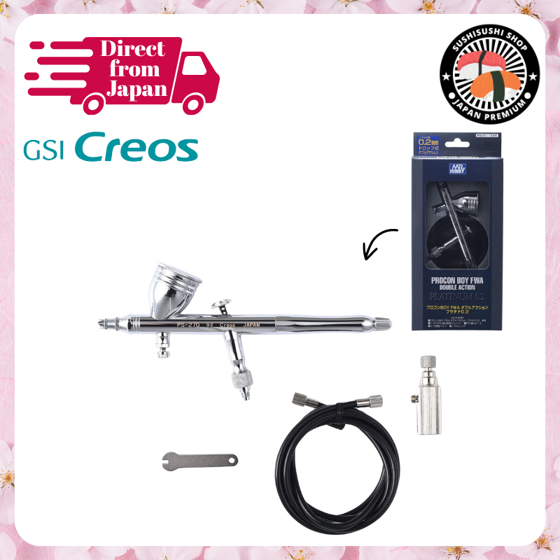 [GSI Creos] Procon BOY PS270 WA Platinum - Double-Action Airbrush (0.2mm Nozzle) | Shopee ...