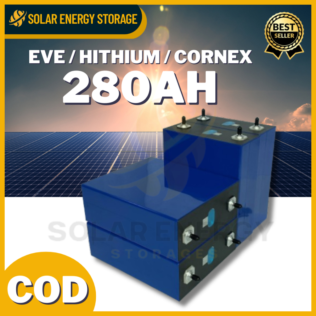 BRANDNEW - 280AH EVE / HITHIUM / CORNEX / 200AH CALB 3.2V LIfepo4 Battery Lithium Battery ...