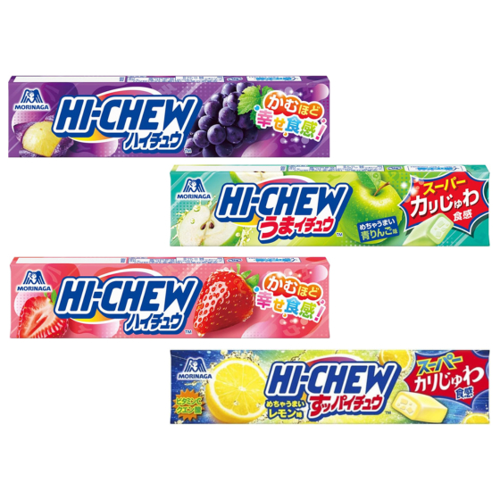 Hi-Chew Assorted Flavors – Japanese Chewy Candy [Grape / Green Apple ...
