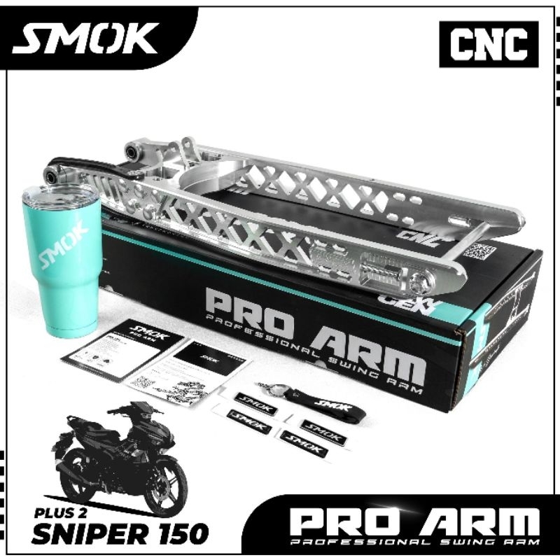 SMOK PRO ARM FULL CNC ALLOY SWING ARM PLUS 2 FOR YAMAHA SNIPER 155 / ...