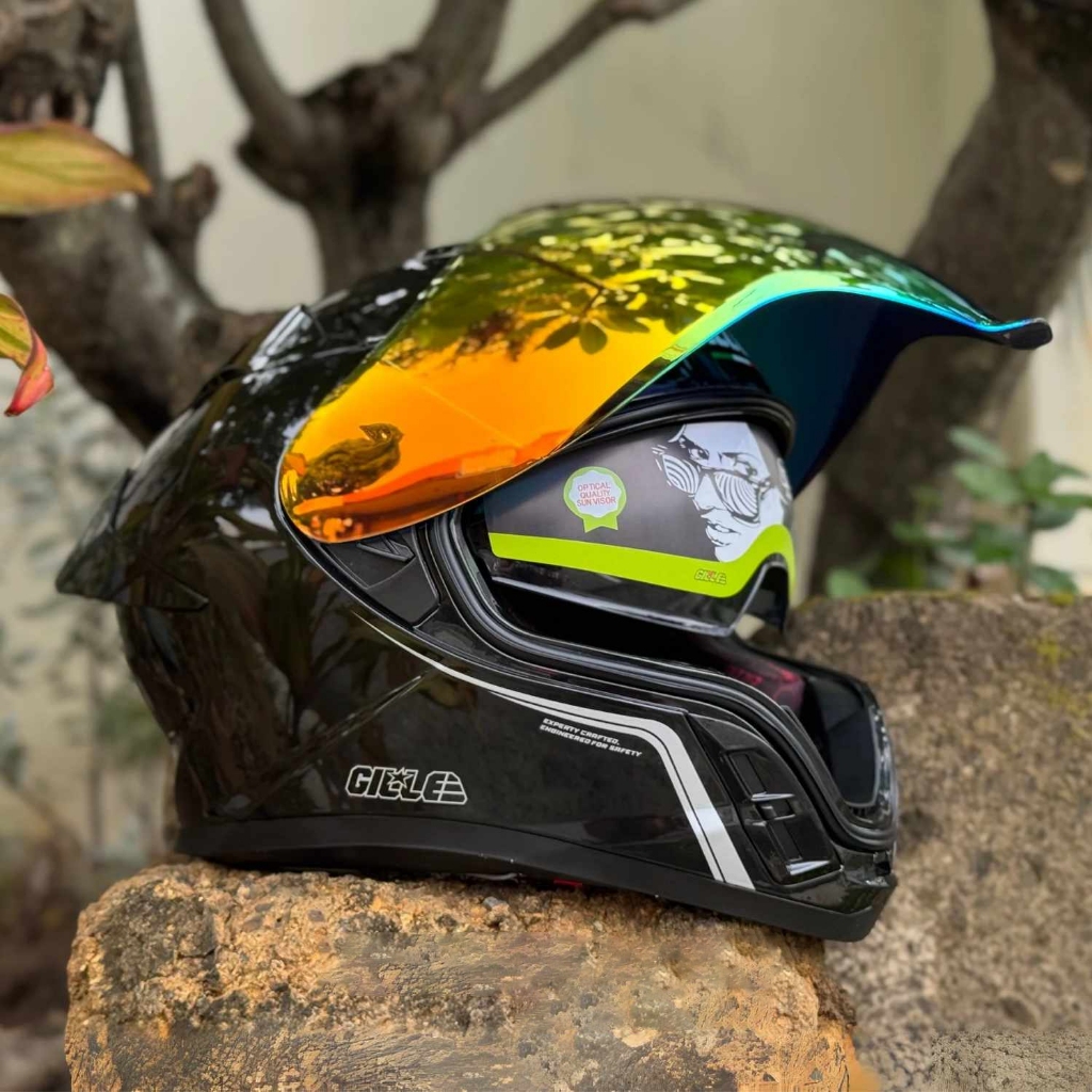 GILLE PHOENINX Modular Helmet Full Face Dual Visor Helmet For ...