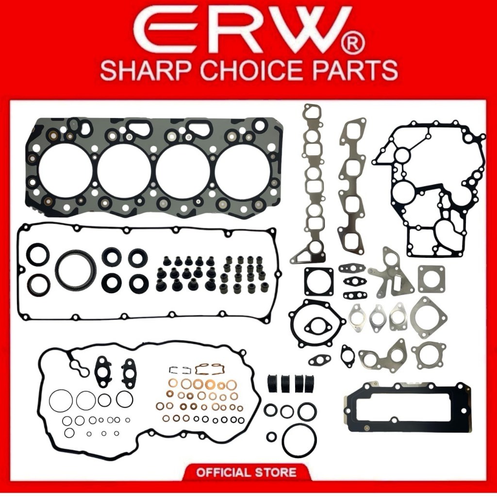 FULL SET GASKET for ISUZU 4JJ1 NEW '08-13 w/SMALL INJECTOR SEAL "STEEL ...