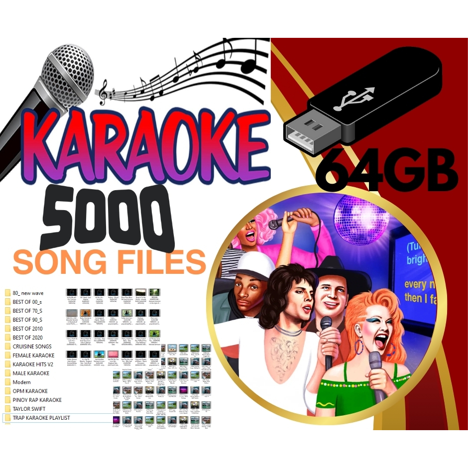 Offline Karaoke MP4 64GB USB 5000+ songs | Shopee Philippines