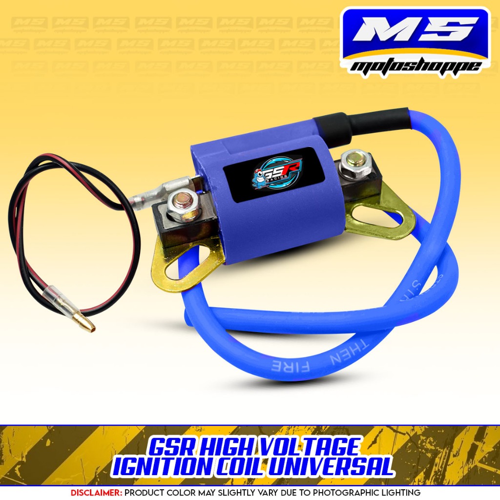 GSR HIGH VOLTAGE IGNITION COIL UNIVERSAL - MOTOSHOPPE MOTORCYCLE ...