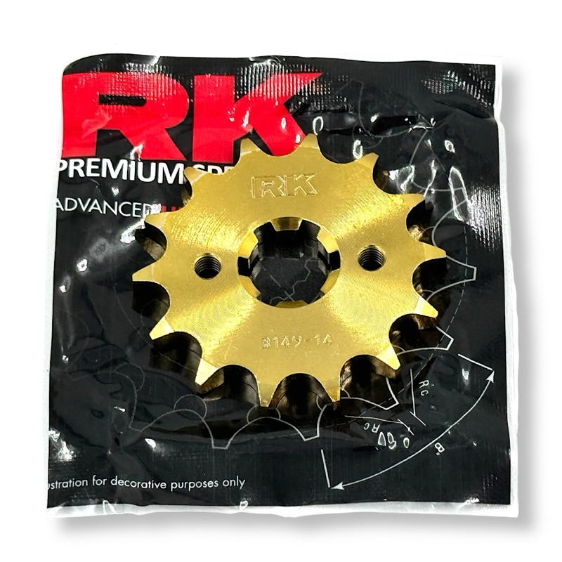 RK RACING ENGINE SPROCKET ONLY (FRONT) #415/ #428 | Shopee Philippines