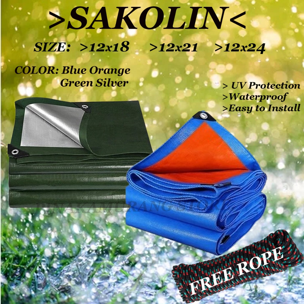 Trapal Sakolin Waterproof Tolda Outdoor Tarpaulin by Pinakamurang Store ...