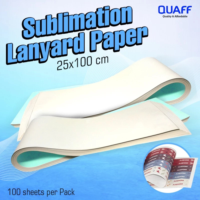 Quaff Sublimation Paper 100gsm Lanyard Sublimation Heat Transfer Paper ...