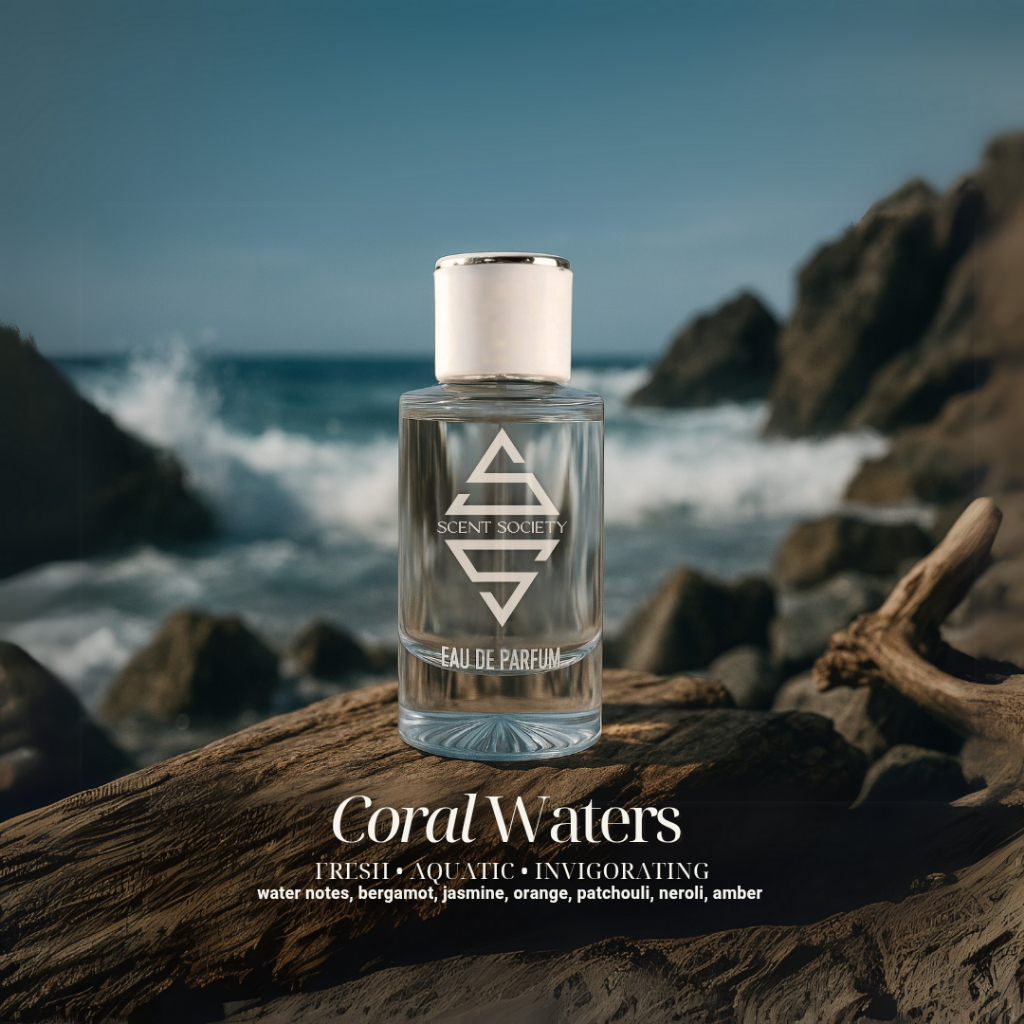 Coral Waters Men’s Perfume | 50ml Fresh Aquatic Scent | Eau de Parfum ...