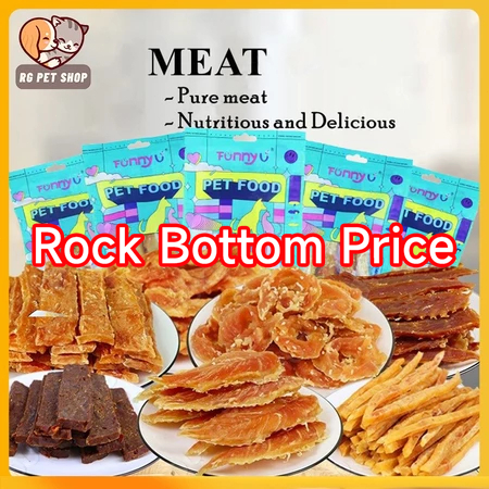 【Rock Bottom Price】100G Chicken Jerky beef Pet Food Dog Food Pet Treat ...