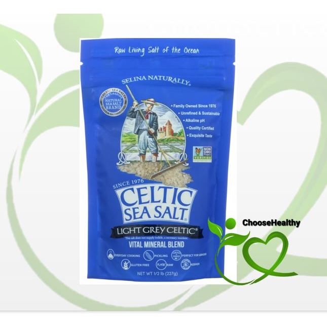 Selina Naturally Celtic Sea Salt light grey 227g | Shopee Philippines