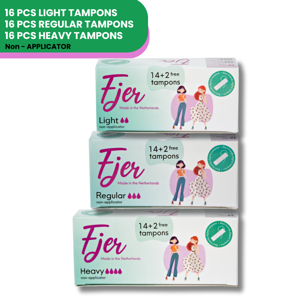 48pcs Fjer® Super Absorbent Tampon 1box LIGHT, 1box REGULAR and 1 box ...