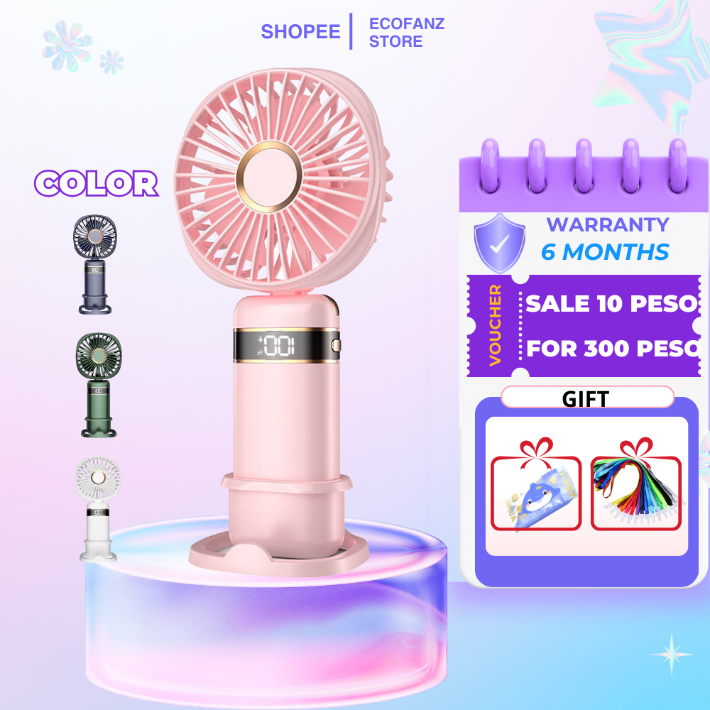 Ecofanz Turbo Mini Fan Rechargeable Portable Fan Adjustable Speed ...