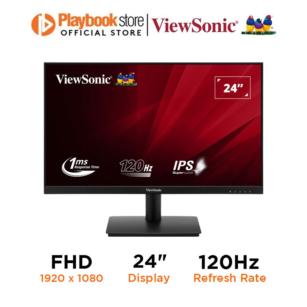ViewSonic VA240A-H 24" Full HD 1920 x 1080 120Hz IPS Technology 1ms ...