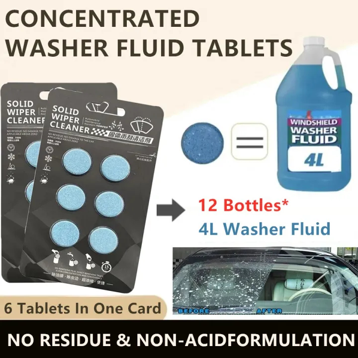 12pcs Wiper Fluid Car Windshield Glass Washer Concentrated Window ...