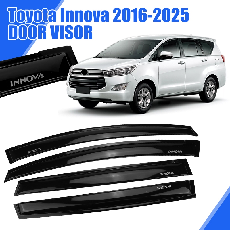 TOYOTA INNOVA 2016 - 2025 RAIN VISOR INNOVA LOGO Window Visor Door ...