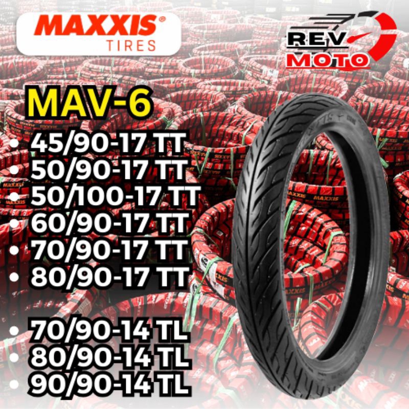 MAXXIS MOTORCYCLE TIRE MAV-6 TUBETYPE & TUBELESS | Shopee Philippines