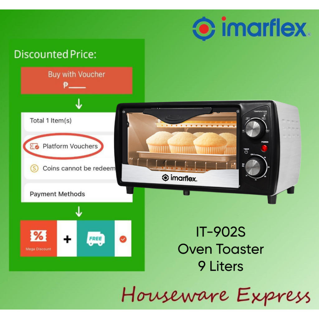 Imarflex IT902S Oven Toaster 9L infrared IT-902S (Houseware Express ...