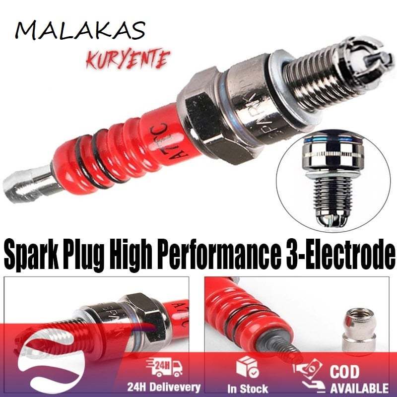 HONDA WAVE ALPHA 100 SPARK PLUG A7TC C7HSA CC9N COMPATIBLE 3-ELECTRODE ...