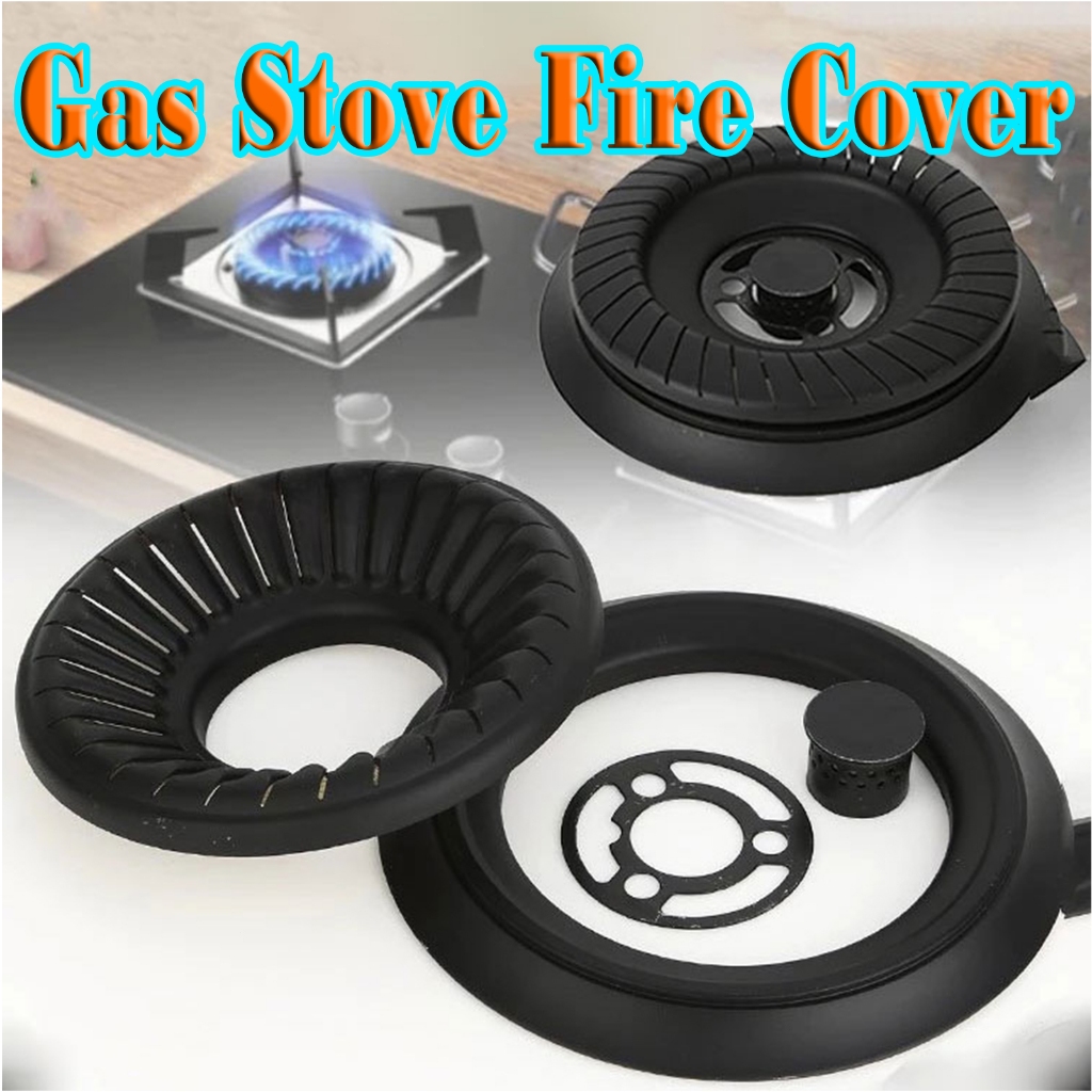 Universal Steel Gas Stove Fire Cover Gas Burner Flame Cap Windproof ...