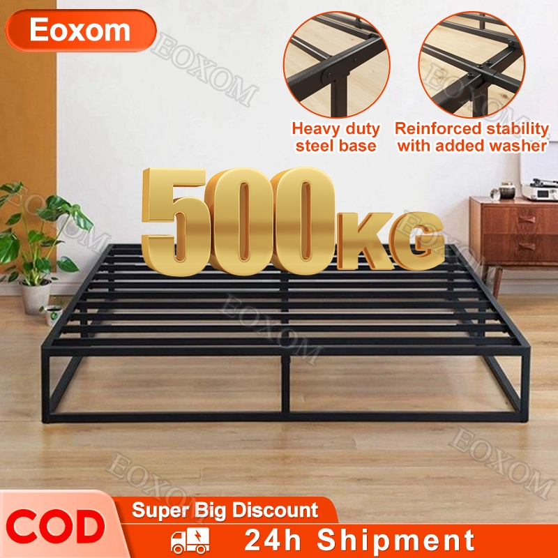 Royal Minimalist Iron Bed Frame Simple Metal Bed Premium High Load ...