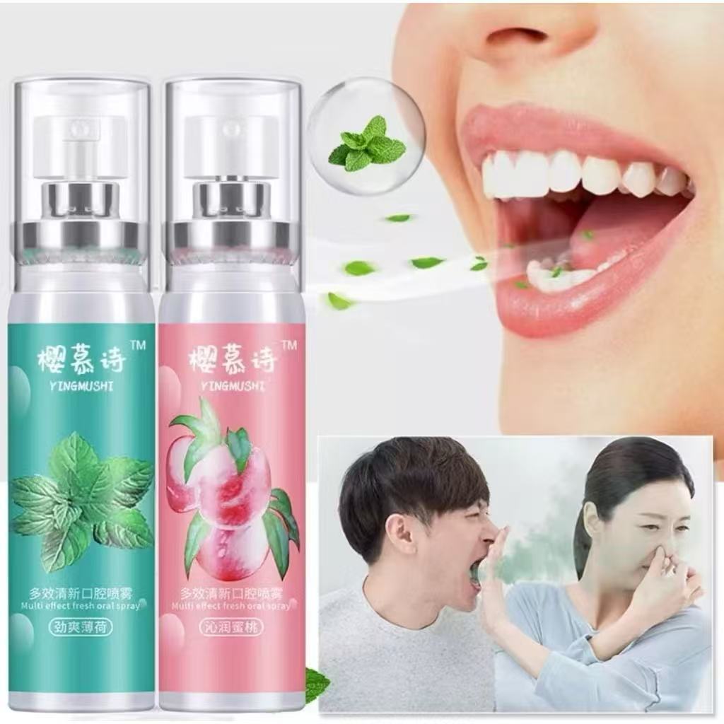 Mouth Spray Breath Spray Oral Spray Peach Mint Freshener Lasting ...
