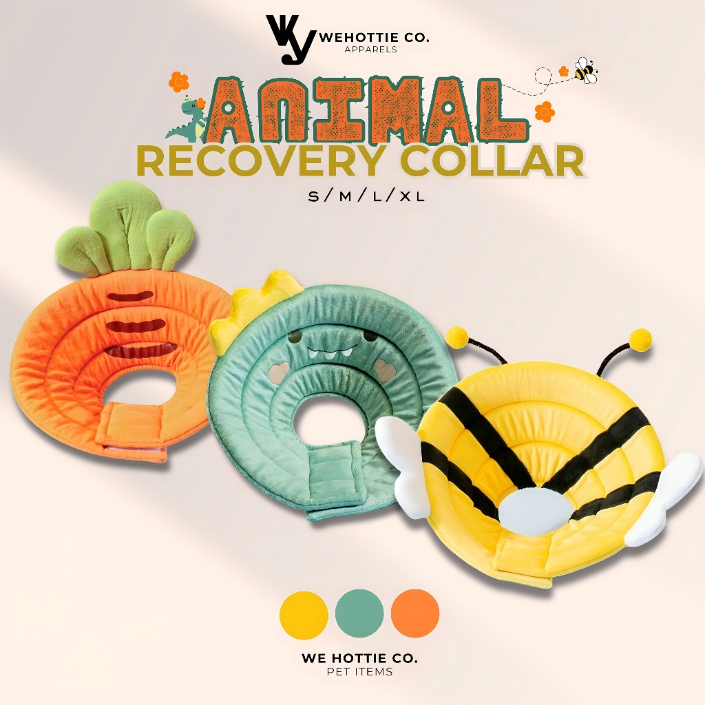 WEHOTTIE Soft Cone-Shaped Protective Headgear Recovery Collar Set ...