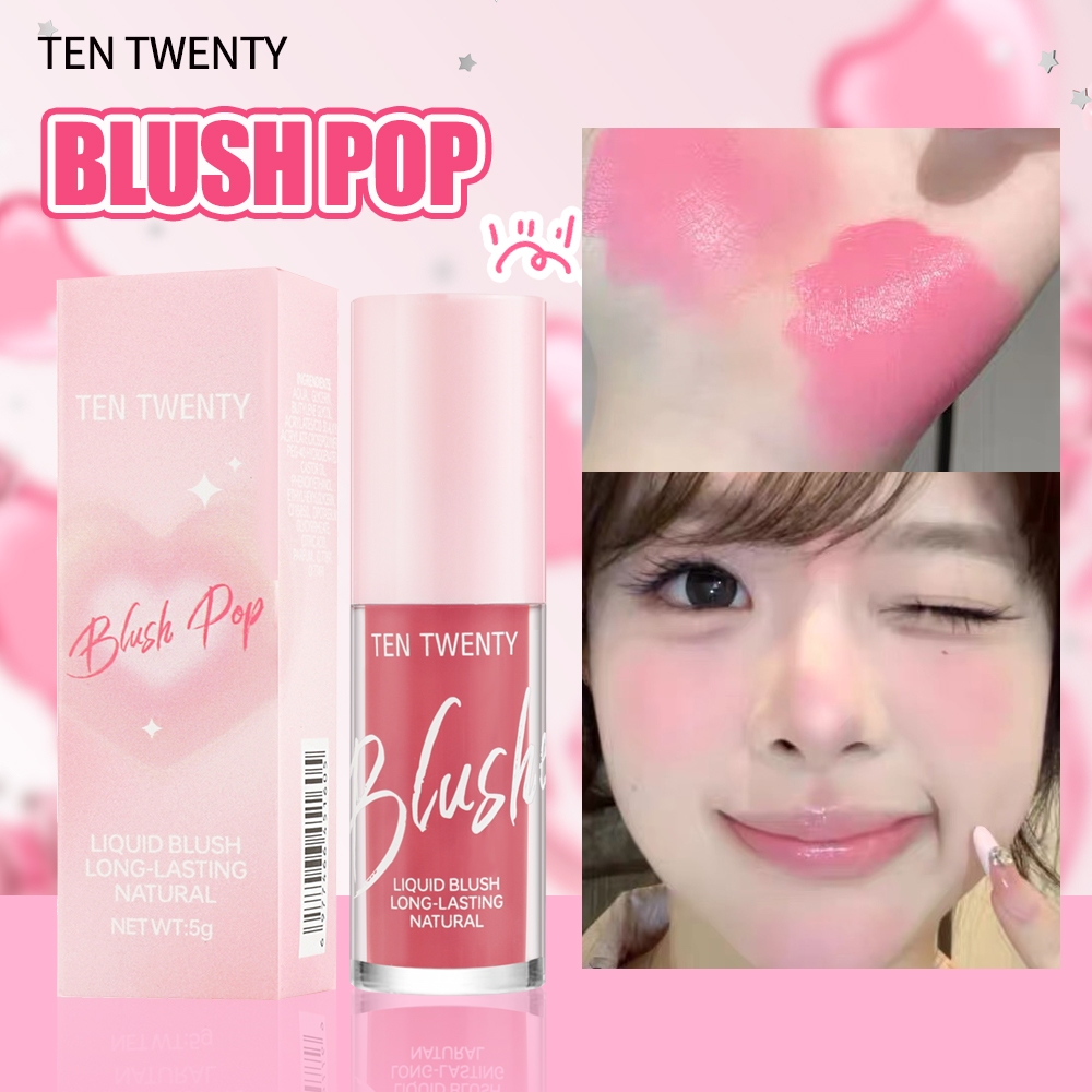 TEN TWENTY BLUSH POP Liquid Blush Long Lasting Natural All-day Color ...
