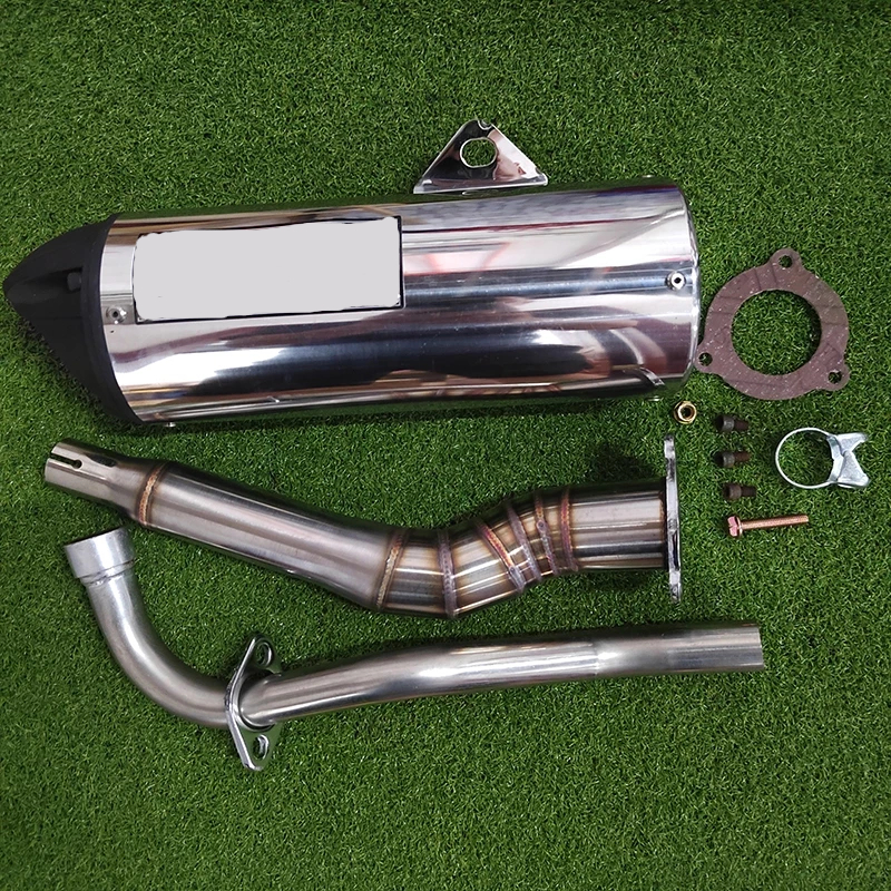 Pipe for XRM 110 carb (chrome/black)/Raider 150 carb & Xrm 125/R125carb ...