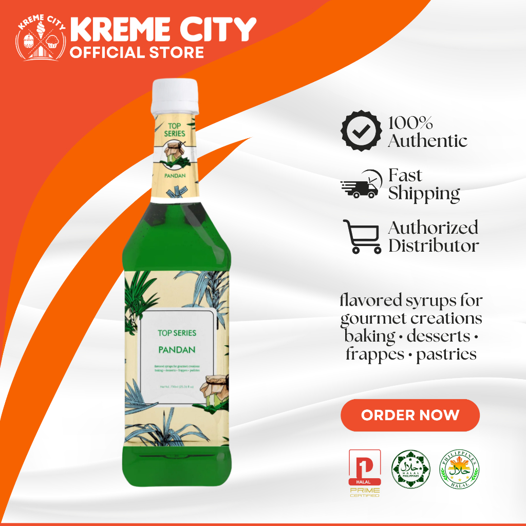 TOP Creamery Top Series Pandan Syrup 750ml | Shopee Philippines