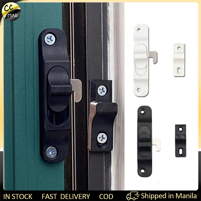 Aluminium Alloy Window Hook Lock Anti Theft Push Pull Sliding Door Lock ...