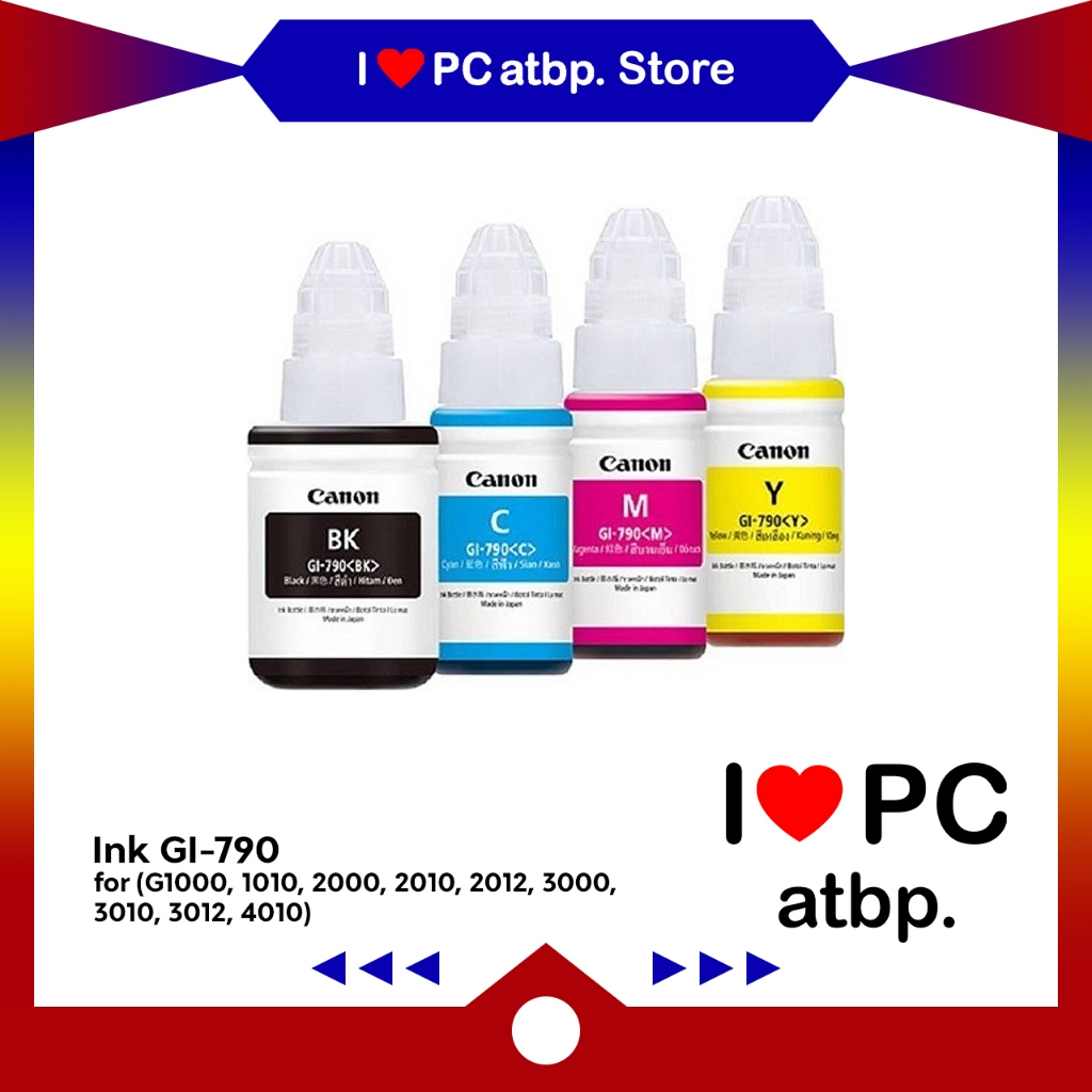 Canon GI-790 Ink Bottle, For G1000/1010/2000/2010/2012/3000/3010/3012 ...