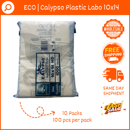 Calypso Plastic Labo 10x14 WHOLESALE 10 Packs ( 100 pcs/pack ) | Shopee ...