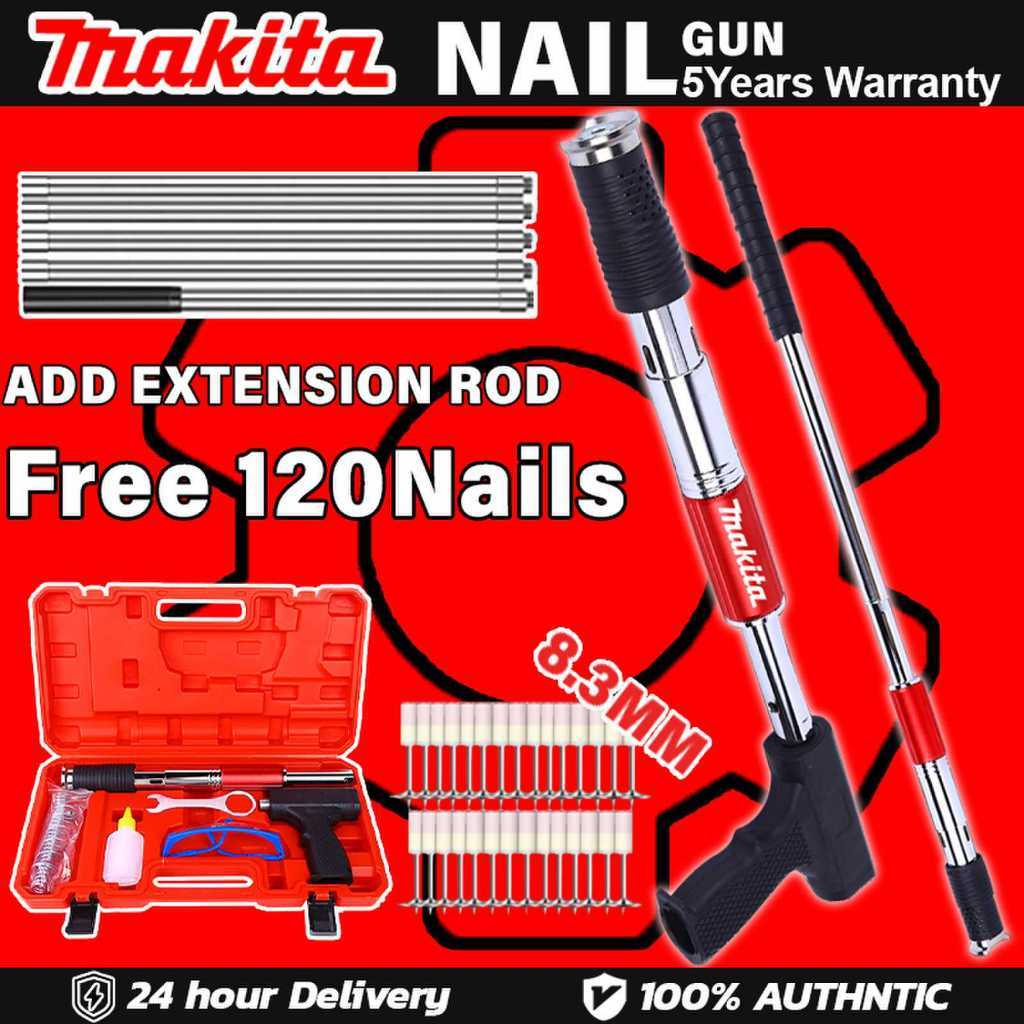 Heavy Duty Nail Gun Gunpowder Nails Fastener Tool Industrial ...
