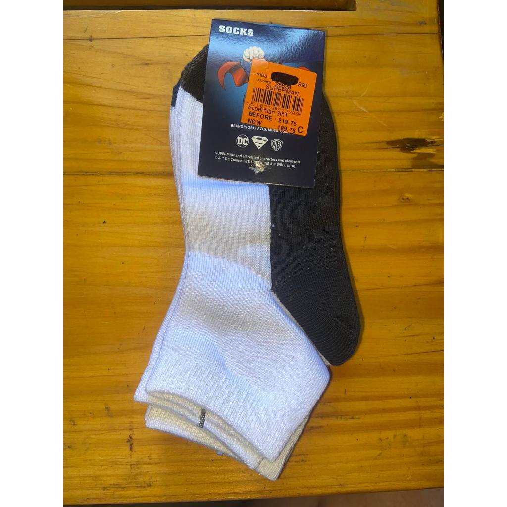 Superman 3in1 Kid Socks as seen in Department Store/Malls 7-10 years ...